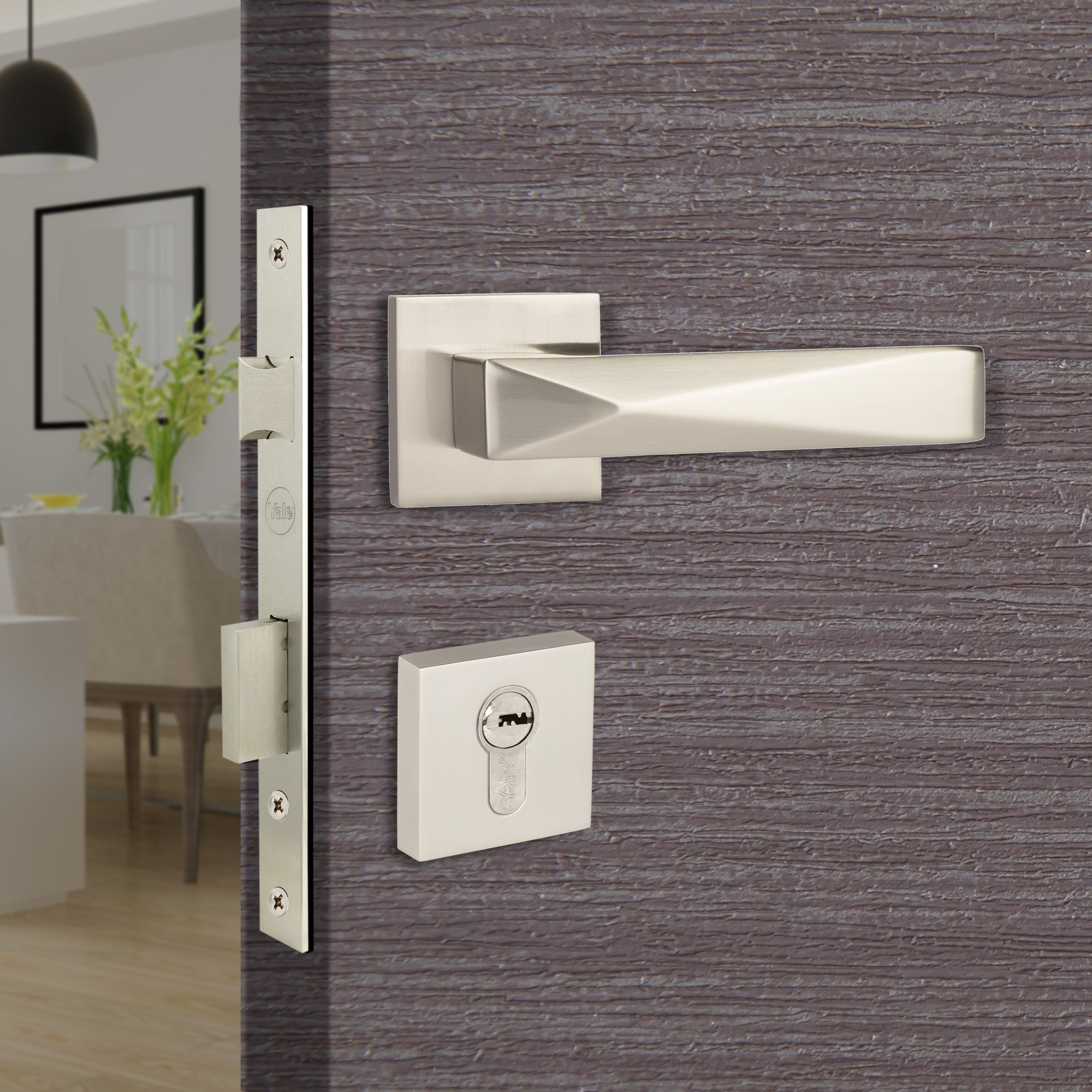 YPBL-807-Solid Brass Premium Lever Handle, Without Lock and key cylind – Yale India