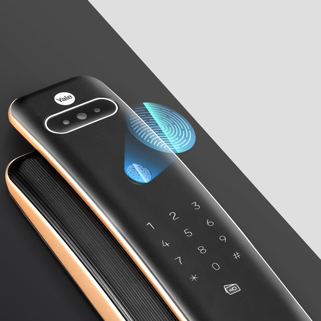 Yale Luna Pro+ Smart Lock with Face scan technology, Fingerprint, PIN ...