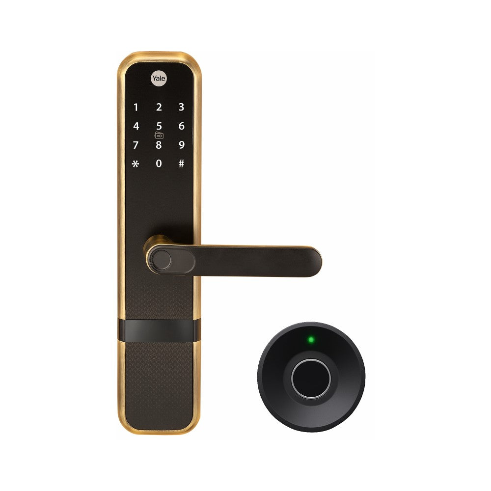 Yale Zuri Smart Lock (Antique Bronze) with 5 way unlocking – Yale India