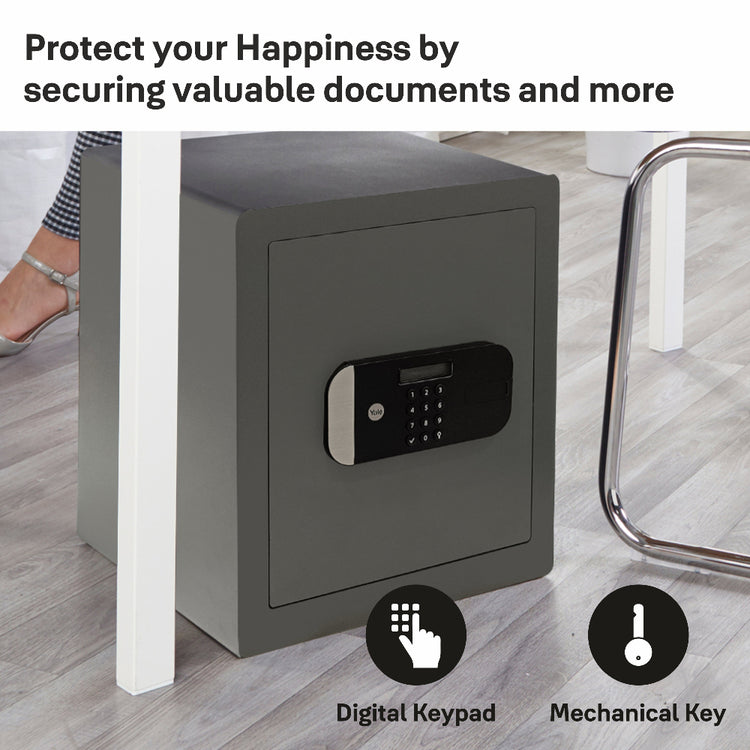 Yale Maximum Security Large Size Locker with Fingerprint and PIN, Grey – Yale India