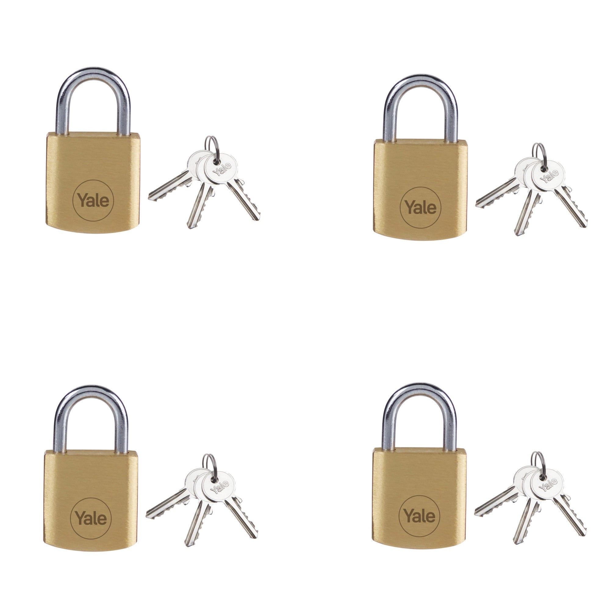 Yale Y110B/20/111/1 - Brass Padlock (20 mm) - Indoor Lock for Locker ...