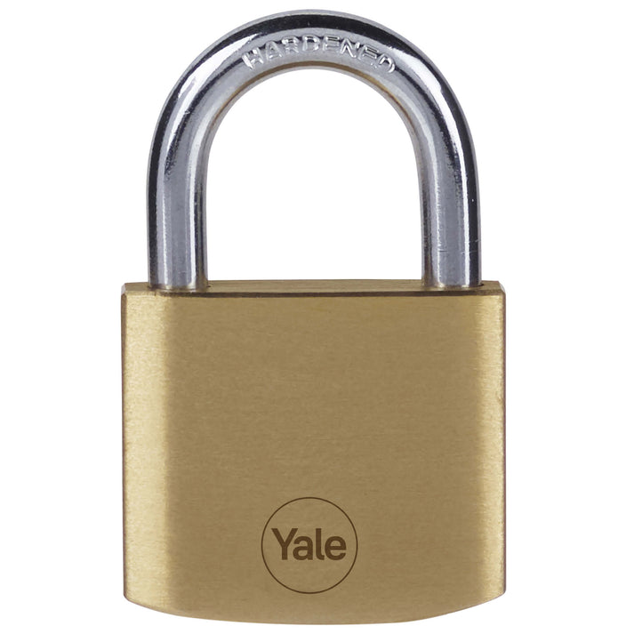 Y110B/40/122/1 Yale 40mm Brass Padlock with 3 Regular Keys (Brass Fini ...