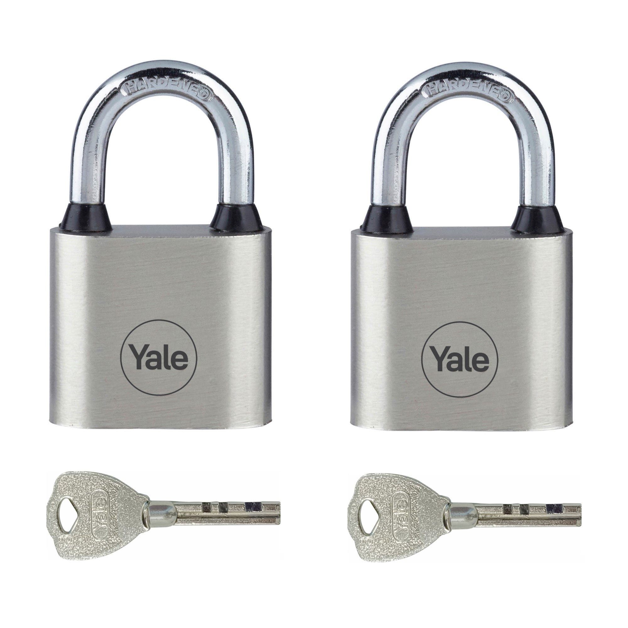 Y112/40/124/1 Yale 40mm Iron Disc Padlock (Pack of 2) with3 Retaining ...