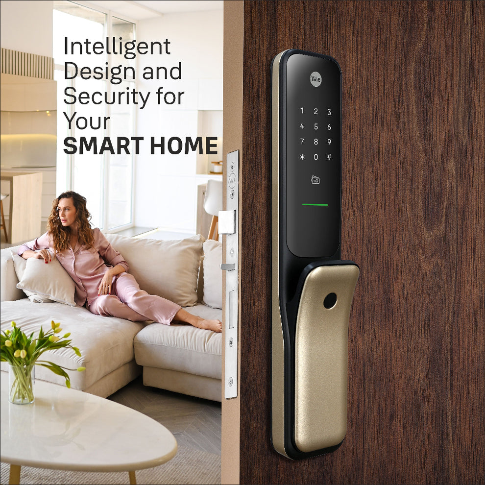 Yale Kyra Pro Smart Lock with fingerprint, PIN, RFID, Manual Key, App ...