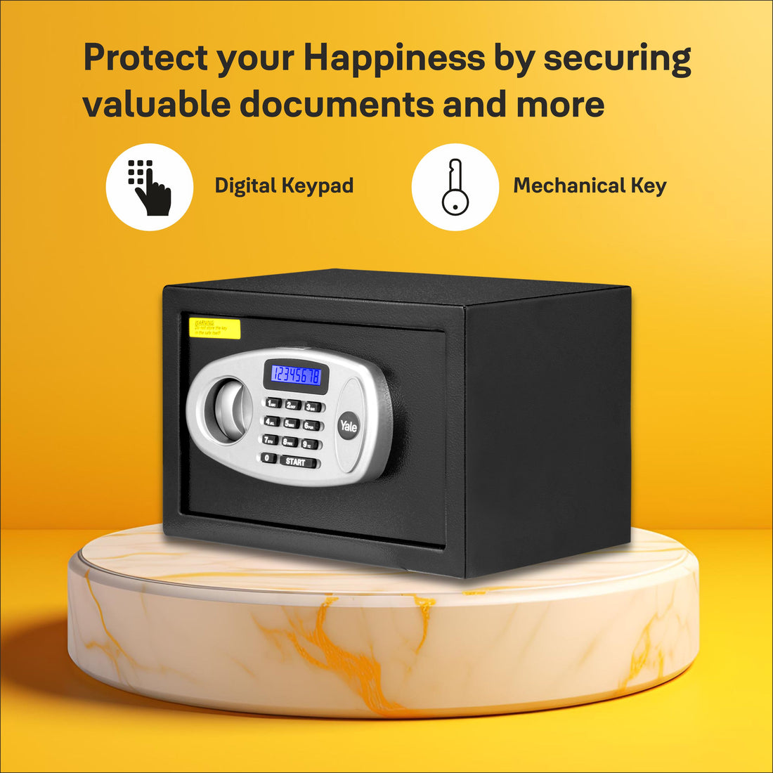 YSS/200/DB2 Small Security Safe locker with Pincode Access- Black ...