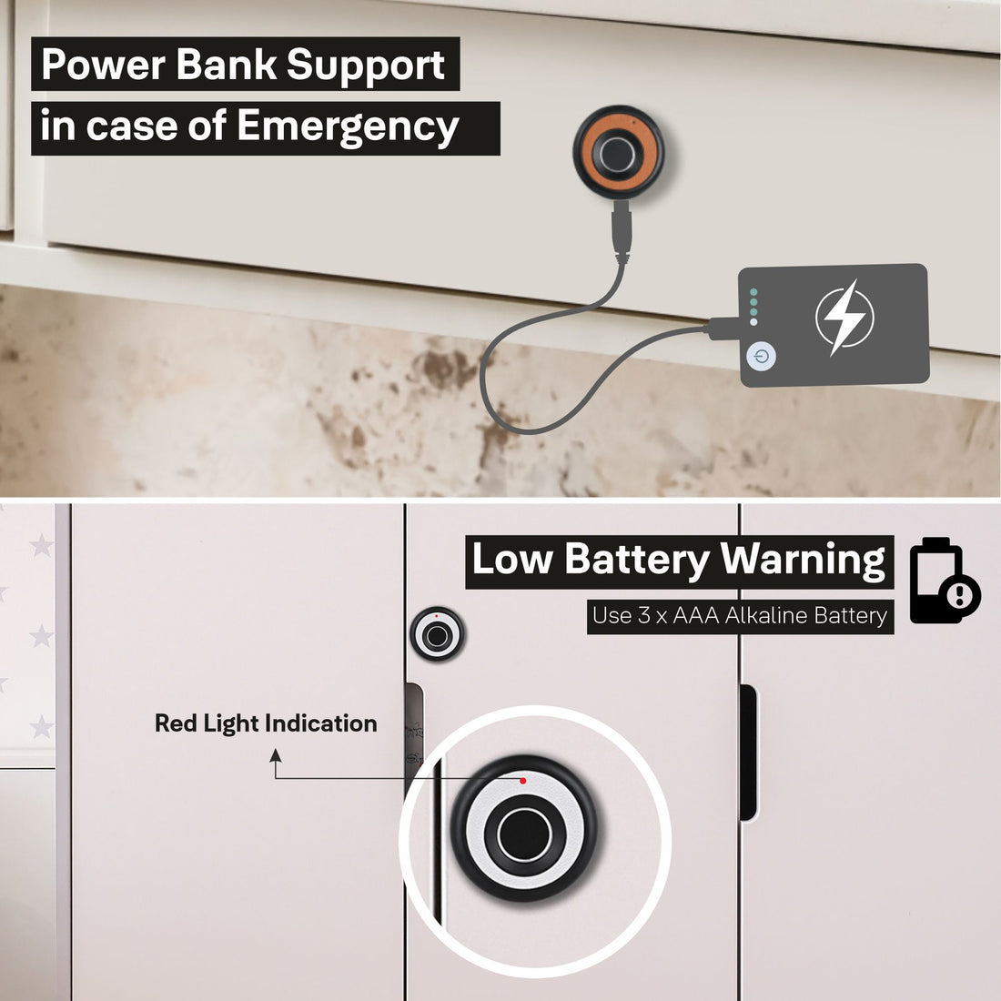 Biometric Smart Premium Furniture Lock - Black – Yale India