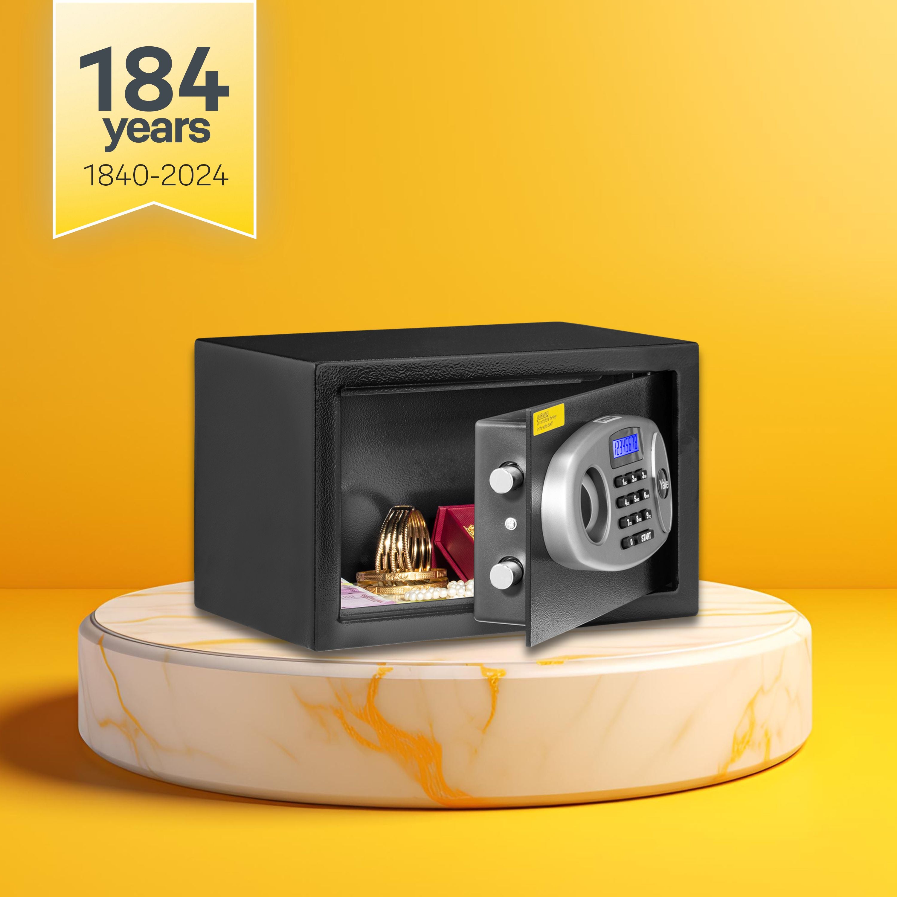 YSS/200/DB2 Small Security Safe locker with Pincode Access- Black ...