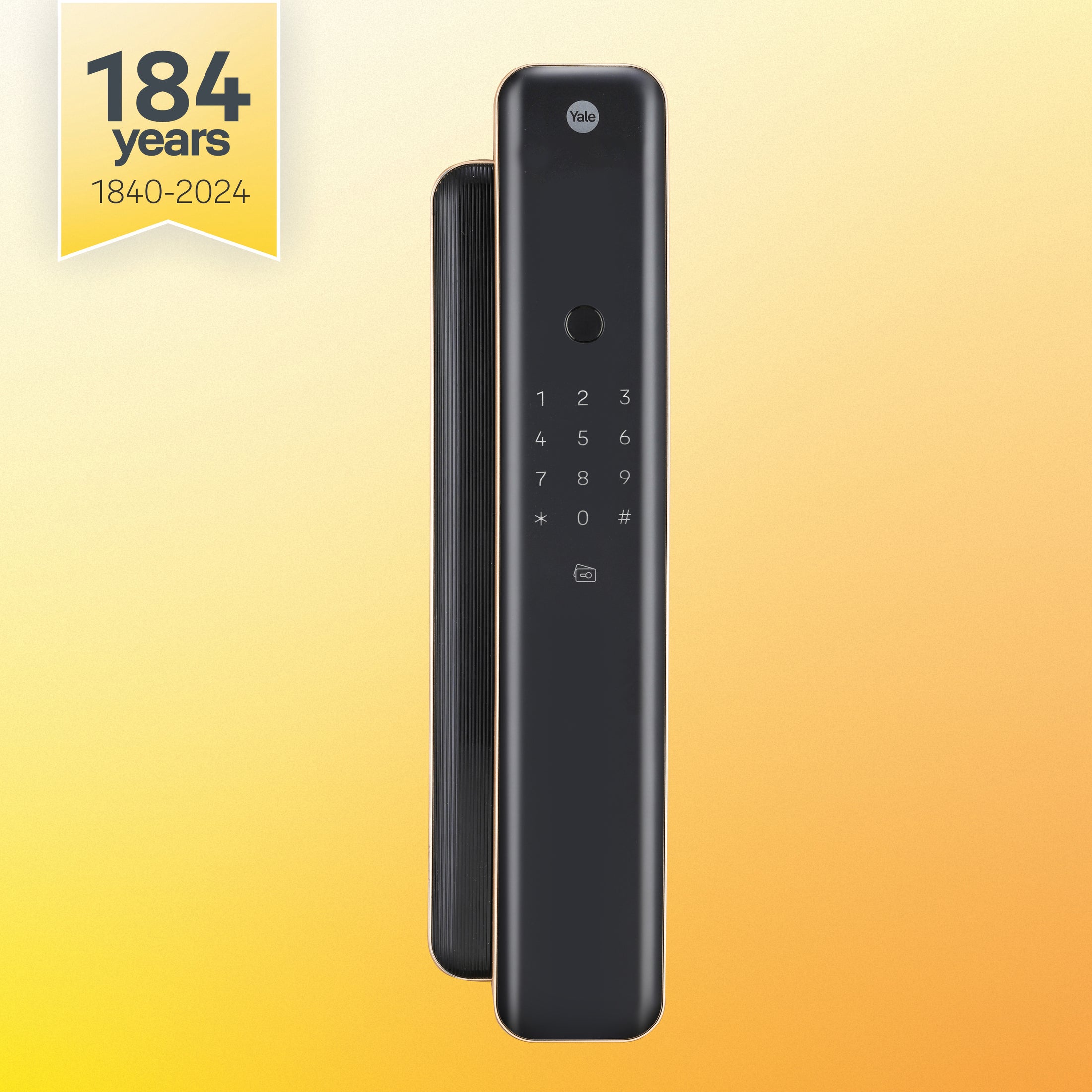 Yale Luna Pro Smart Lock with Fingerprint, PIN, RFID and Manual Key (B ...