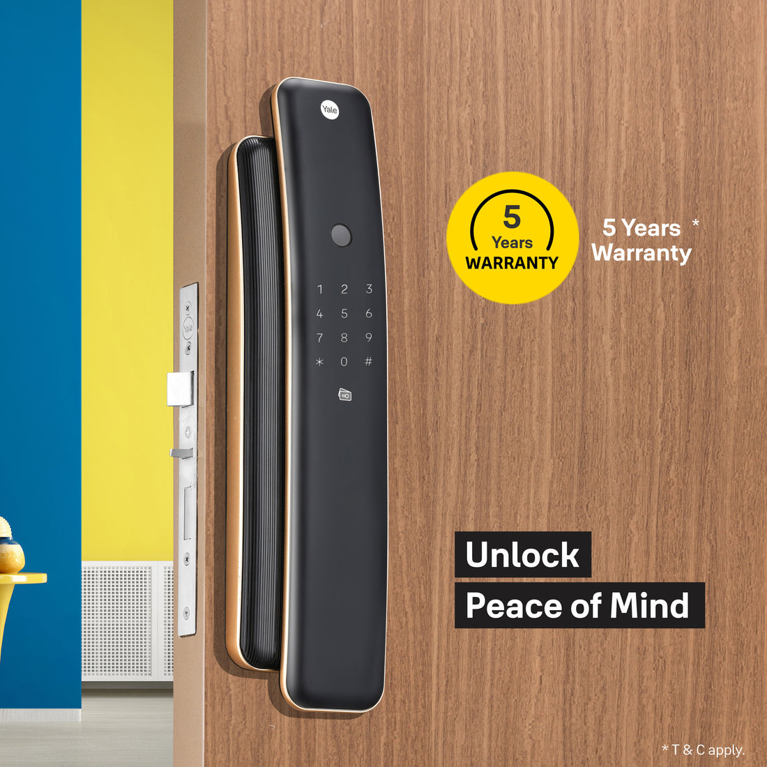 Yale Luna Pro Smart Lock with Fingerprint, PIN, RFID and Manual Key (B ...