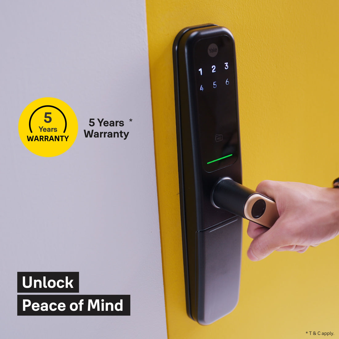 ByYou Mortise Smart Door Lock with 5 Way Unlocking Fingerprints, In-bu ...