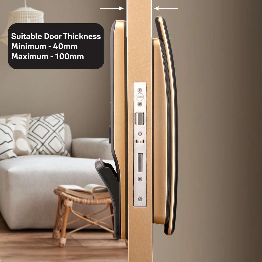 Yale Luna Pro+ Smart Lock with Face scan technology, Fingerprint, PIN ...