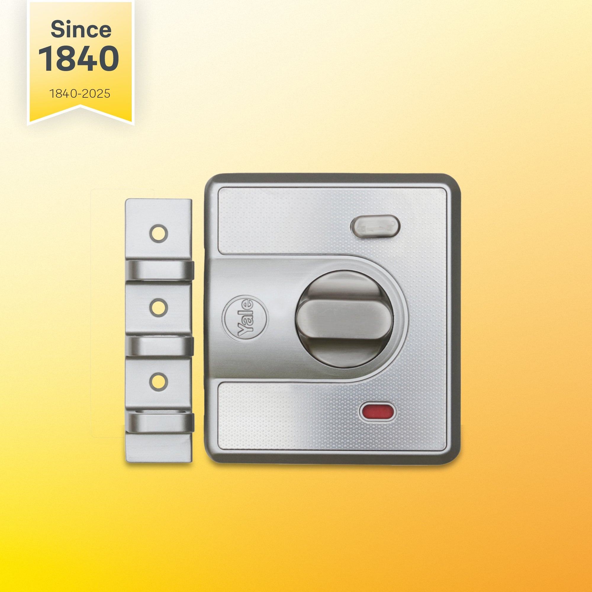 CVB-500SIL-TT Series Vertibolt Guard Main Door Rim Lock, Knob Inside ...