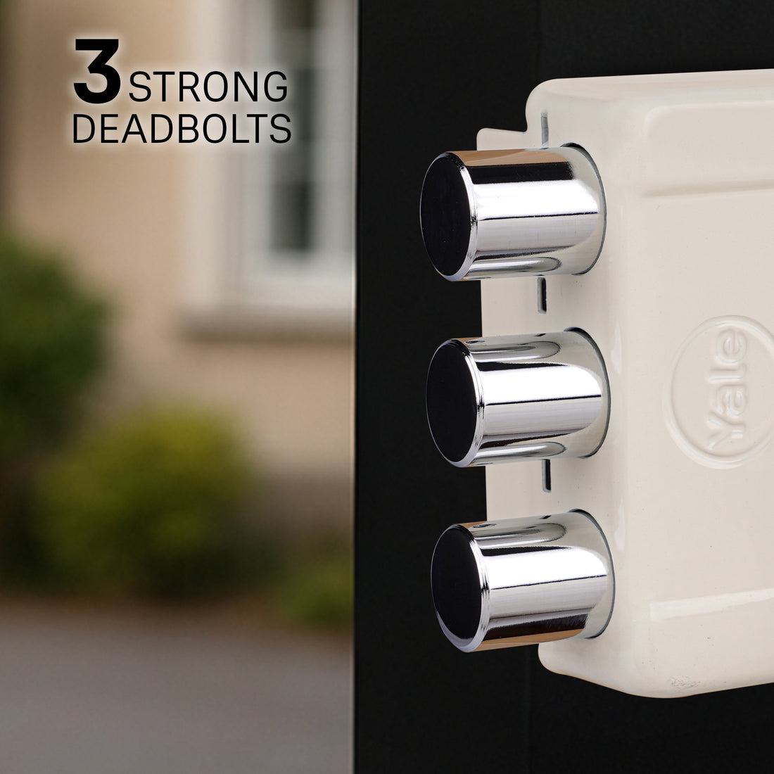 Yale Essential YE-MDL-3B-DC-DK-IN Rim Lock, 3 Deadbolts, Both side key ...
