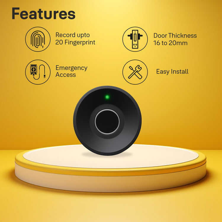 Yale Zuri Smart Lock (Black) with 5 way unlocking, works with Yale App ...