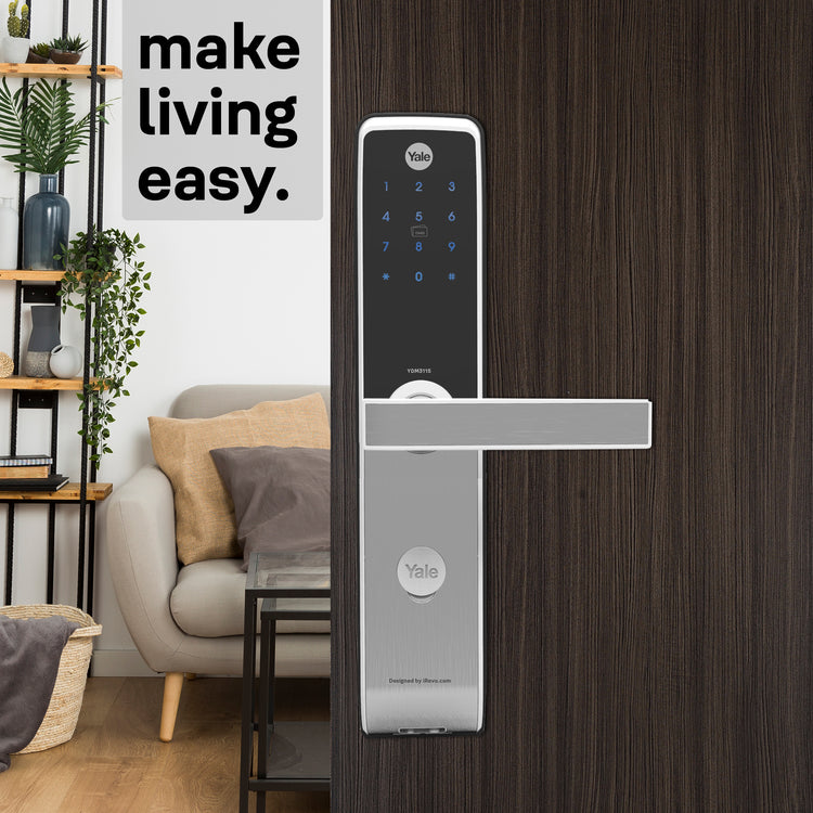 YDM 3115 AV Series- Smart Lock, Silver – Yale India