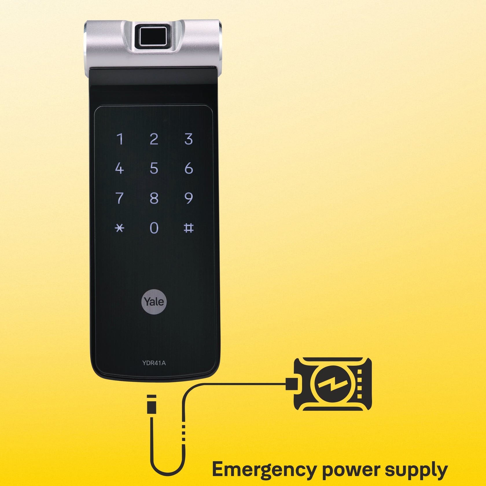 YDR 41A- Biometric Smart Lock for Double Door/ Sliding Door – Yale India