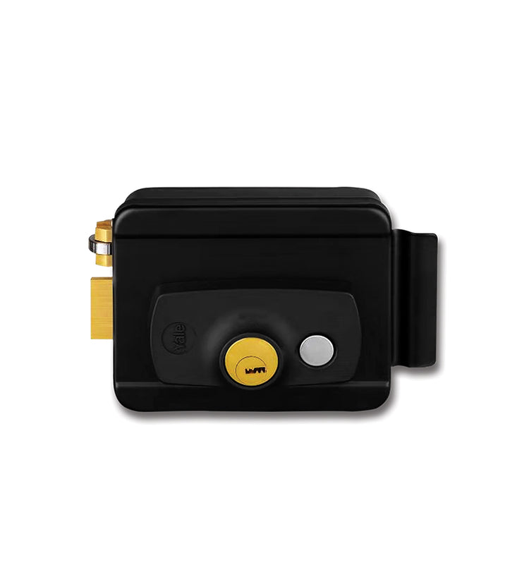YALE ELECTRIC RIM LOCK, Black Matt – Yale India